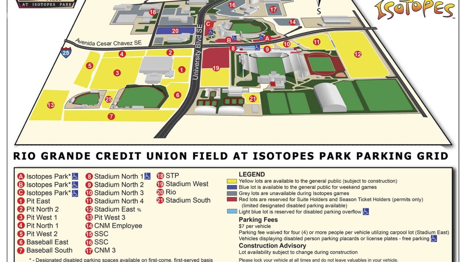 Parking Procedures | Isotopes