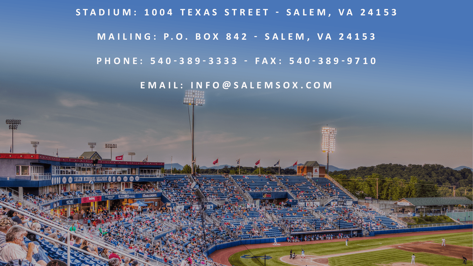 Contact the Salem Red Sox | Red Sox
