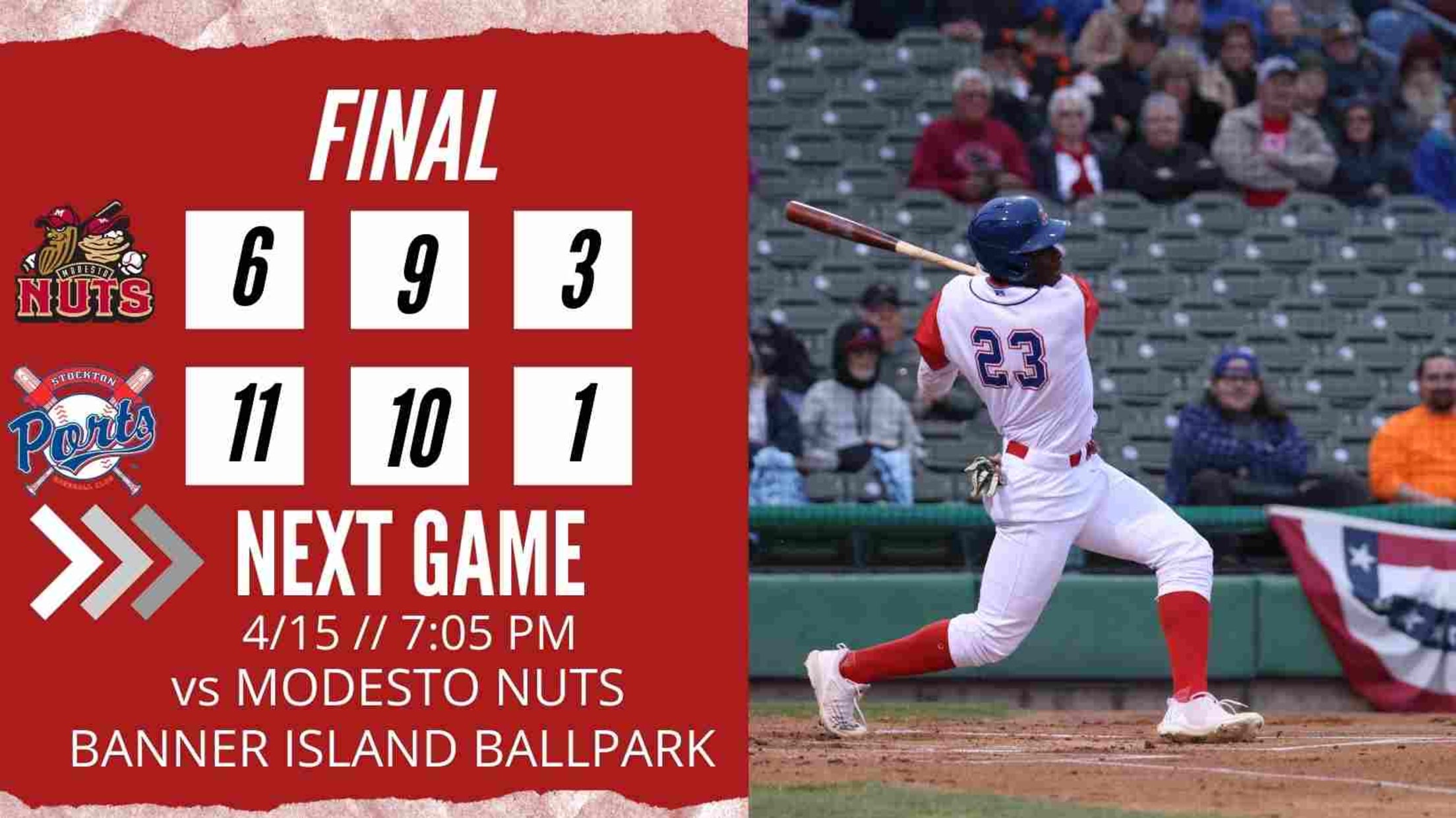 Ports' Bats Explode Late for First Win of 2022 | MiLB.com