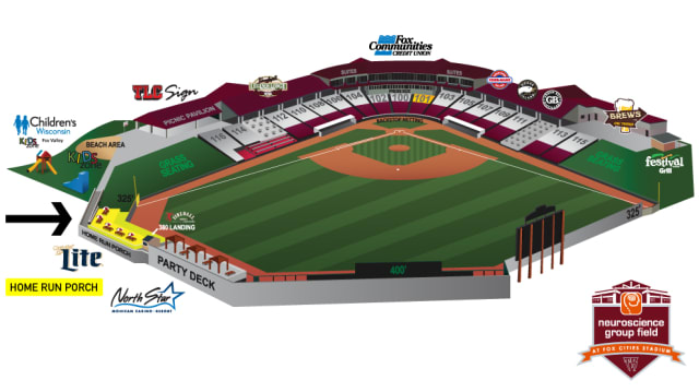 Home Run Porch | Timber Rattlers