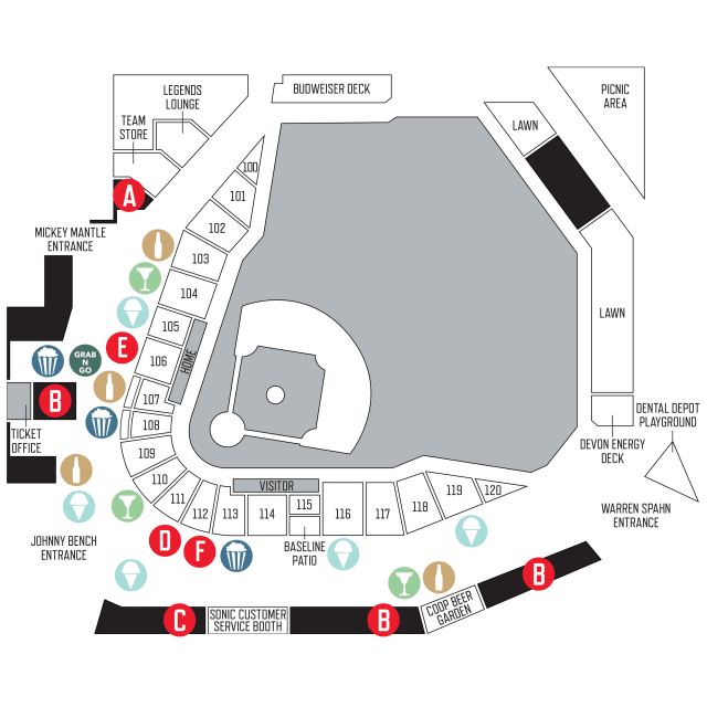 Concessions Map | Dodgers