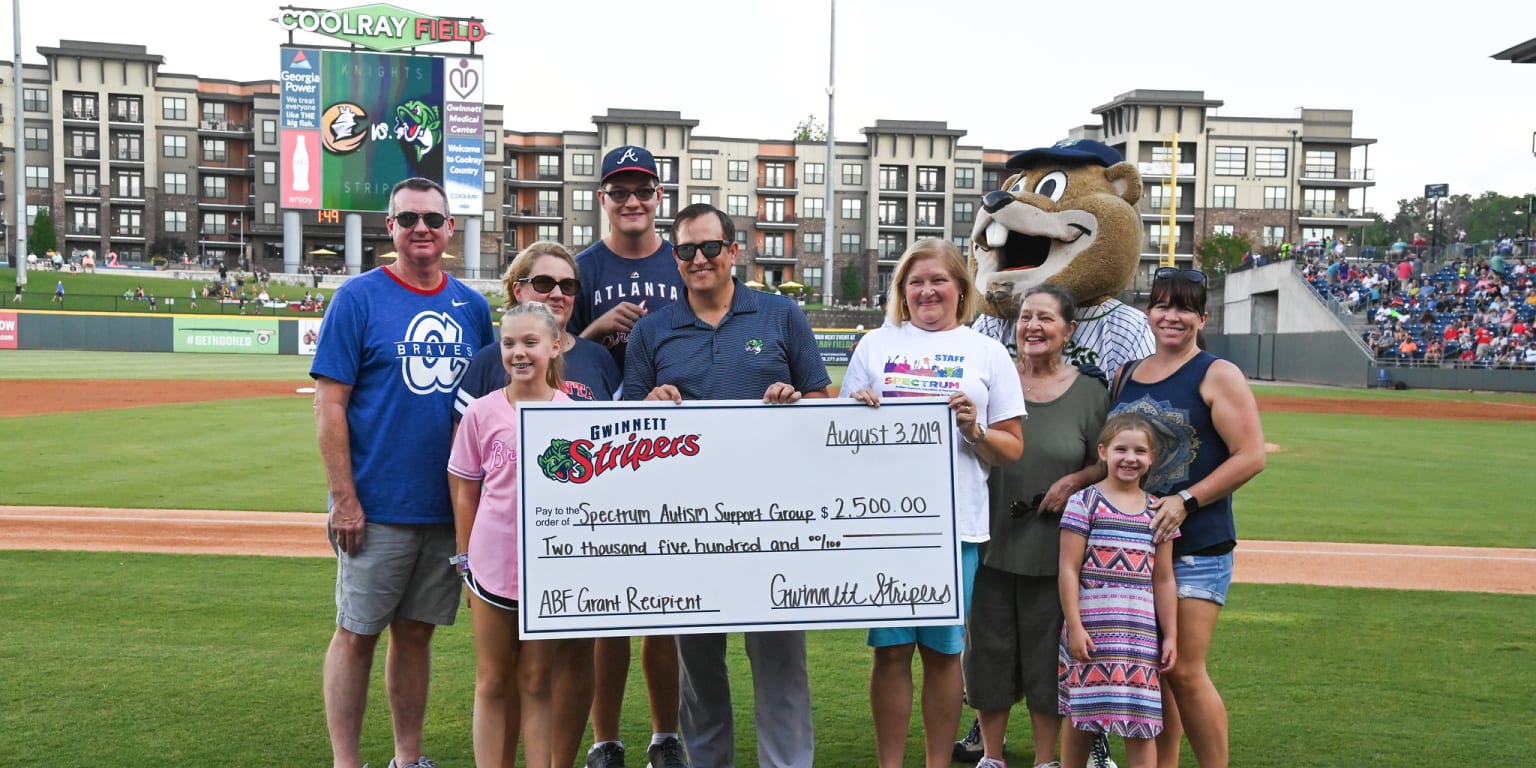 Gwinnett Stripers Award Monthly Grant to Spectrum Autism Support Group ...