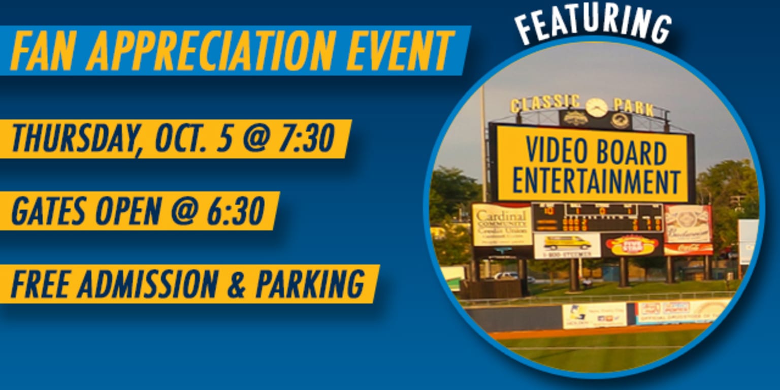 Classic Park to Host FREE Fan Appreciation Event on October 5th | MiLB.com