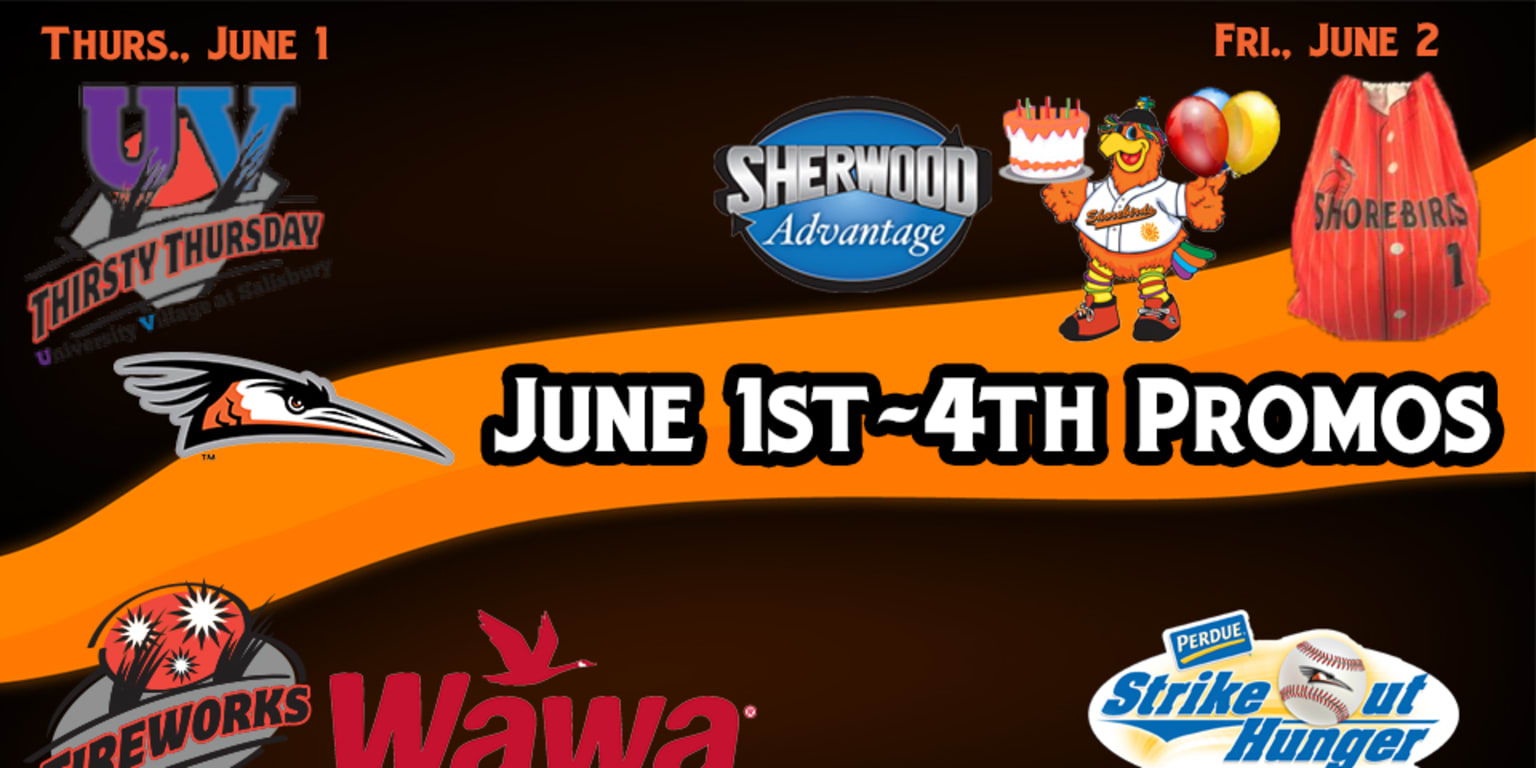 Shorebirds' Four Game Series Includes Giveaway, Fireworks, & More ...