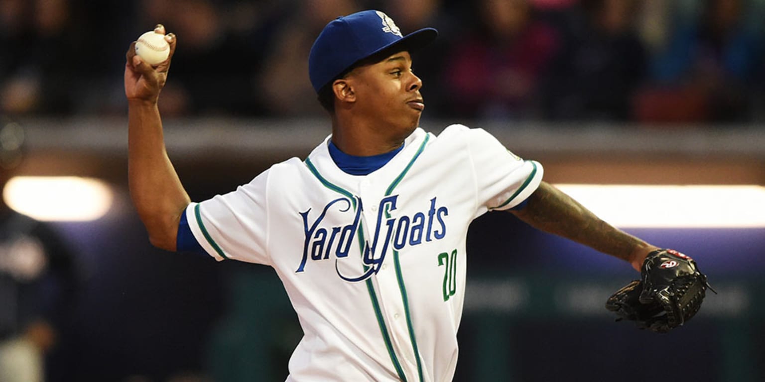 Hartford Yard Goats righty Yency Almonte strikes out 10 | MiLB.com