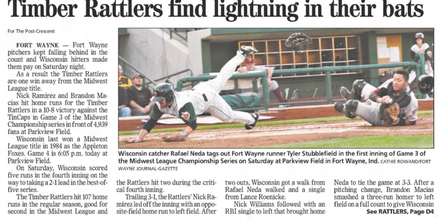 This Date in Timber Rattlers History: September 15 | MiLB.com