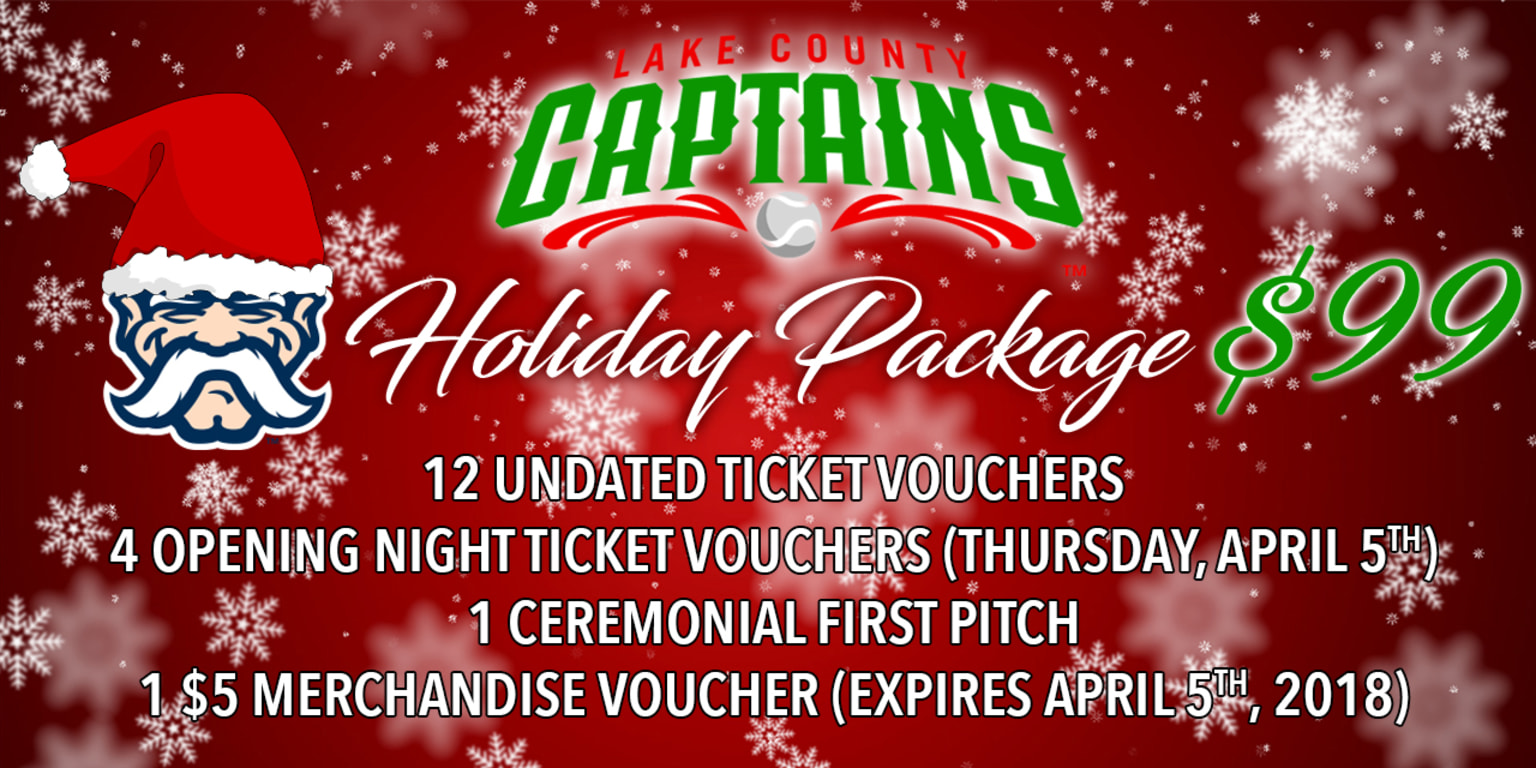 Captains Holiday Package on Sale for Only $99! | MiLB.com