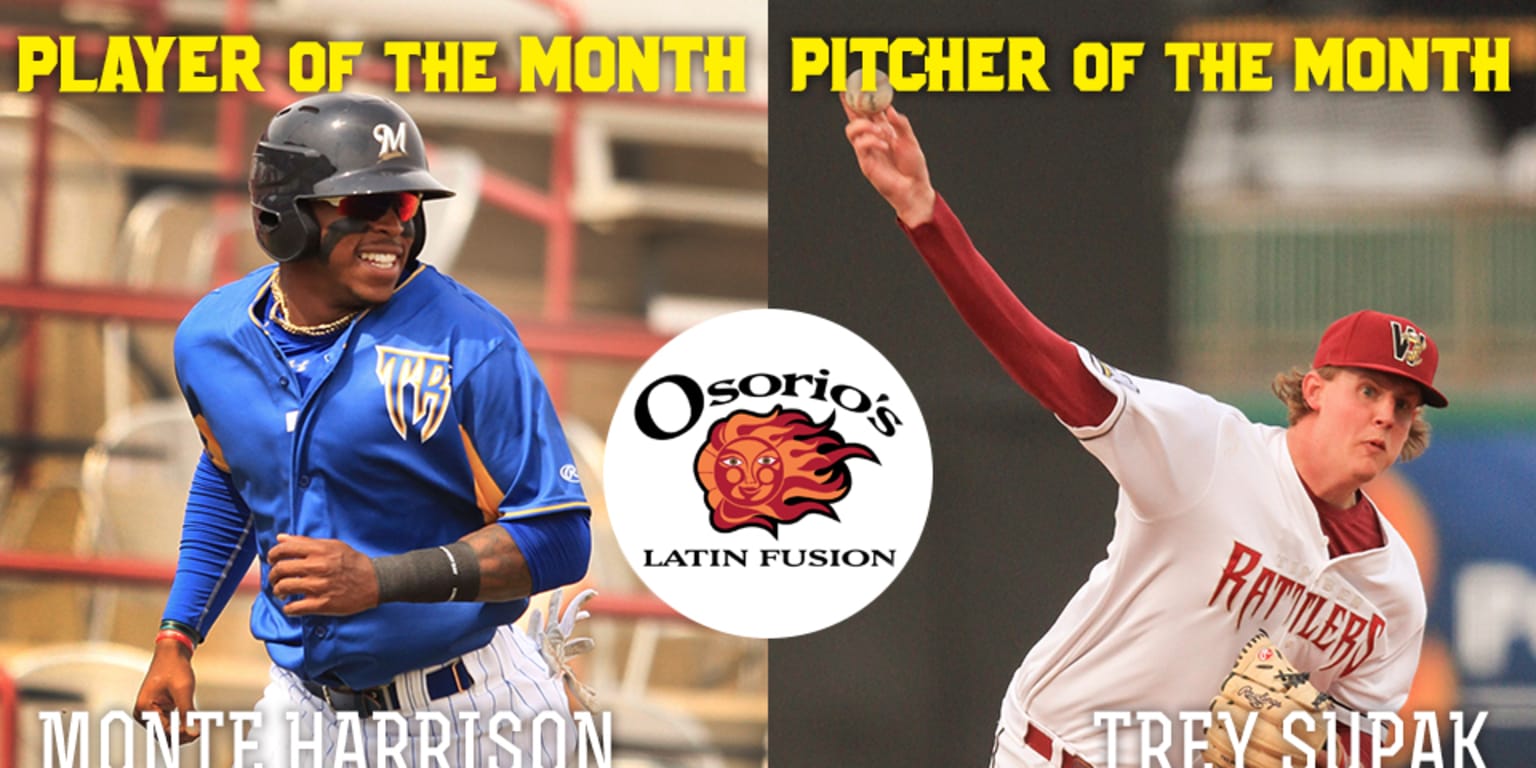 Monte Harrison and Trey Supak Named Rattlers Player and Pitcher of the ...