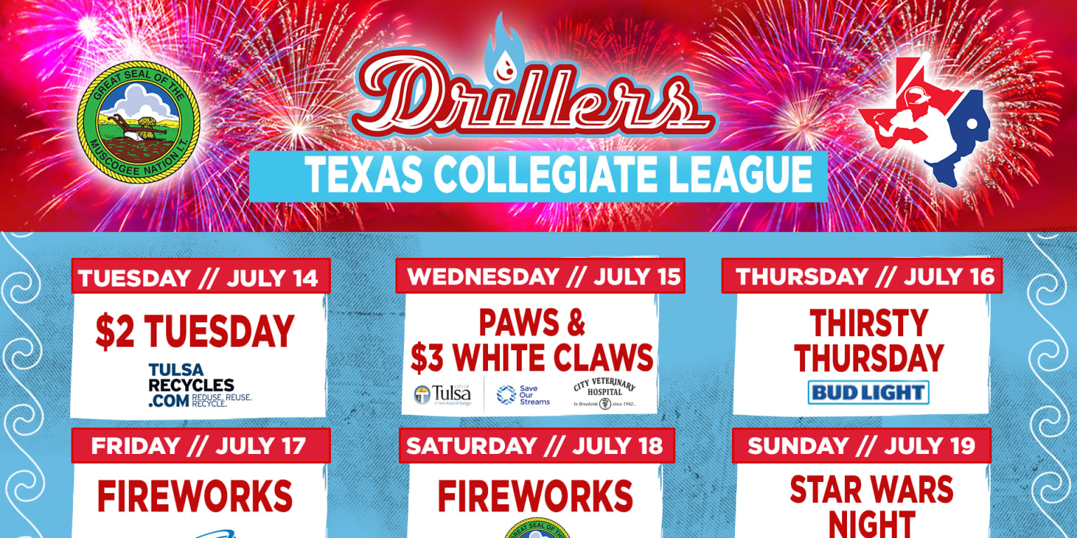 Drillers Home for 6 Games, July 14-19 | Drillers