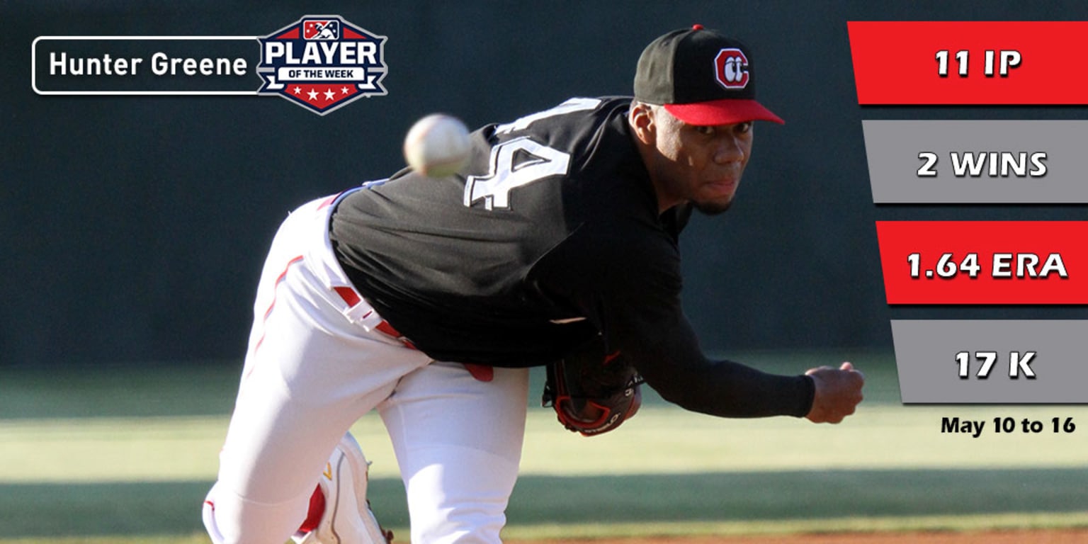 Hunter Greene Named Player of the Week | MiLB.com