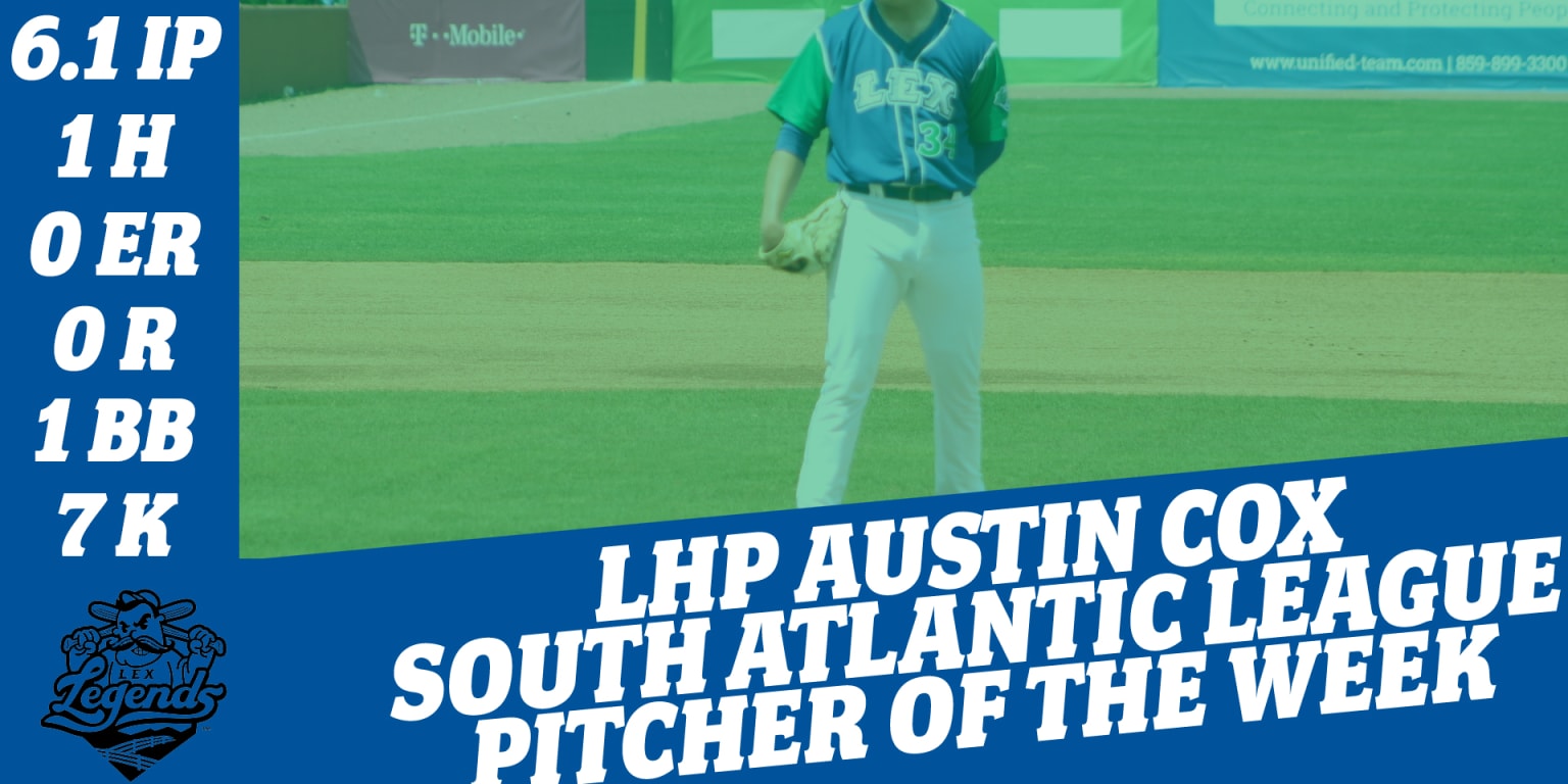 Lexington's Southpaw Austin Cox Named South Atlantic League Pitcher of ...