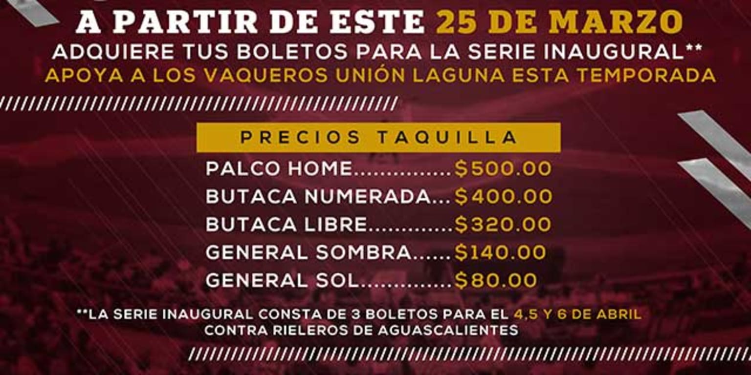Vaqueros inicia venta de boletos | MiLB.com