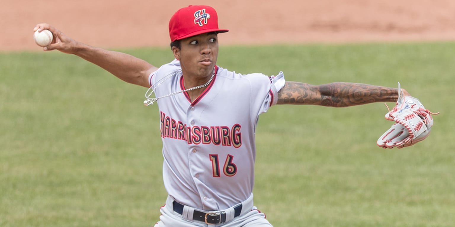 Washington Nationals' Sterling Sharp pitches gem in Double-A debut ...
