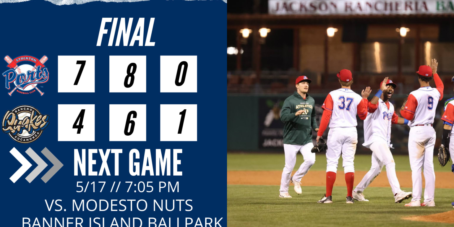 Ports Anchor Down, Spilt Series with Quakes | MiLB.com