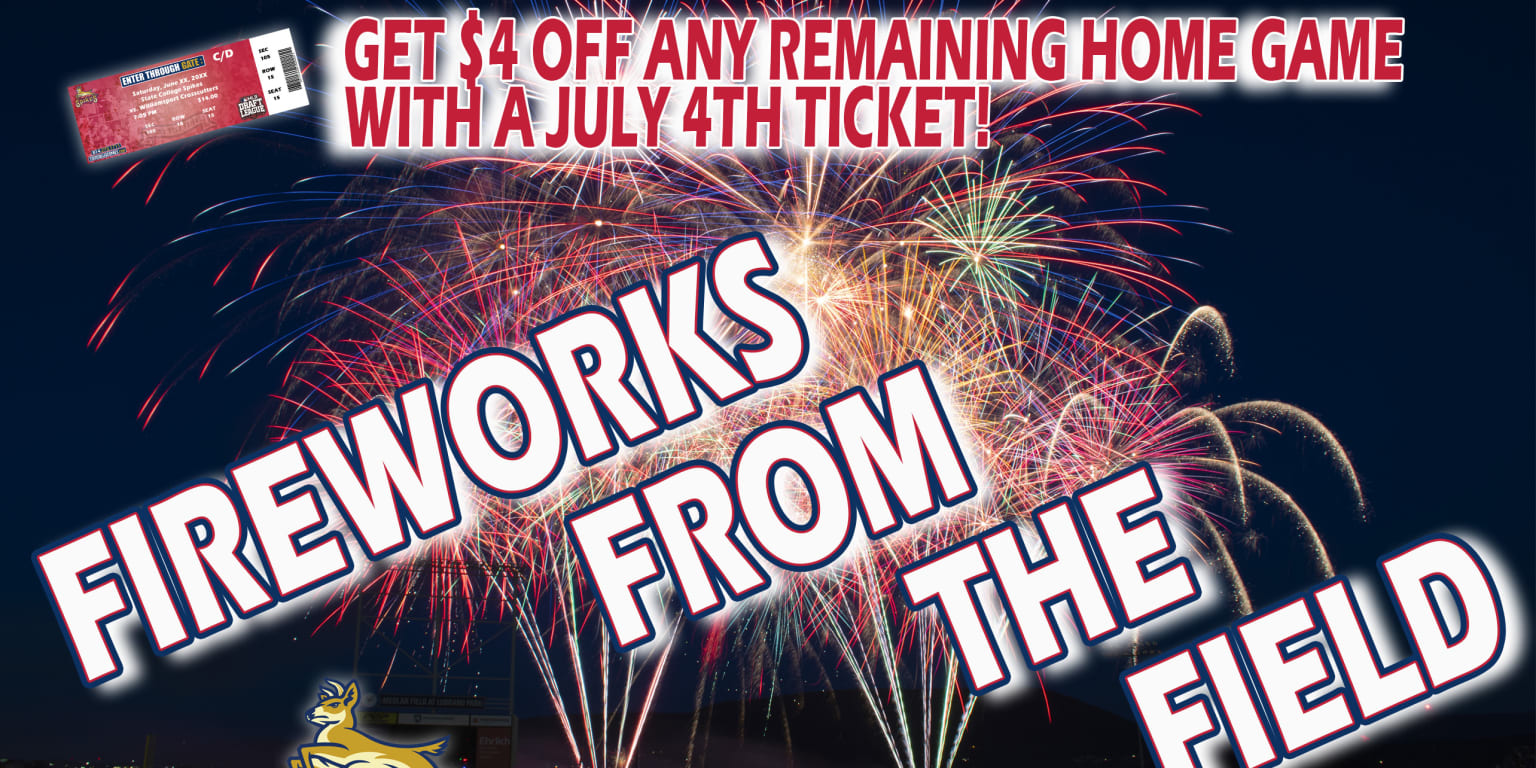 Enjoy FIREWORKS From the Field & 4th of July ticket discount | MiLB.com