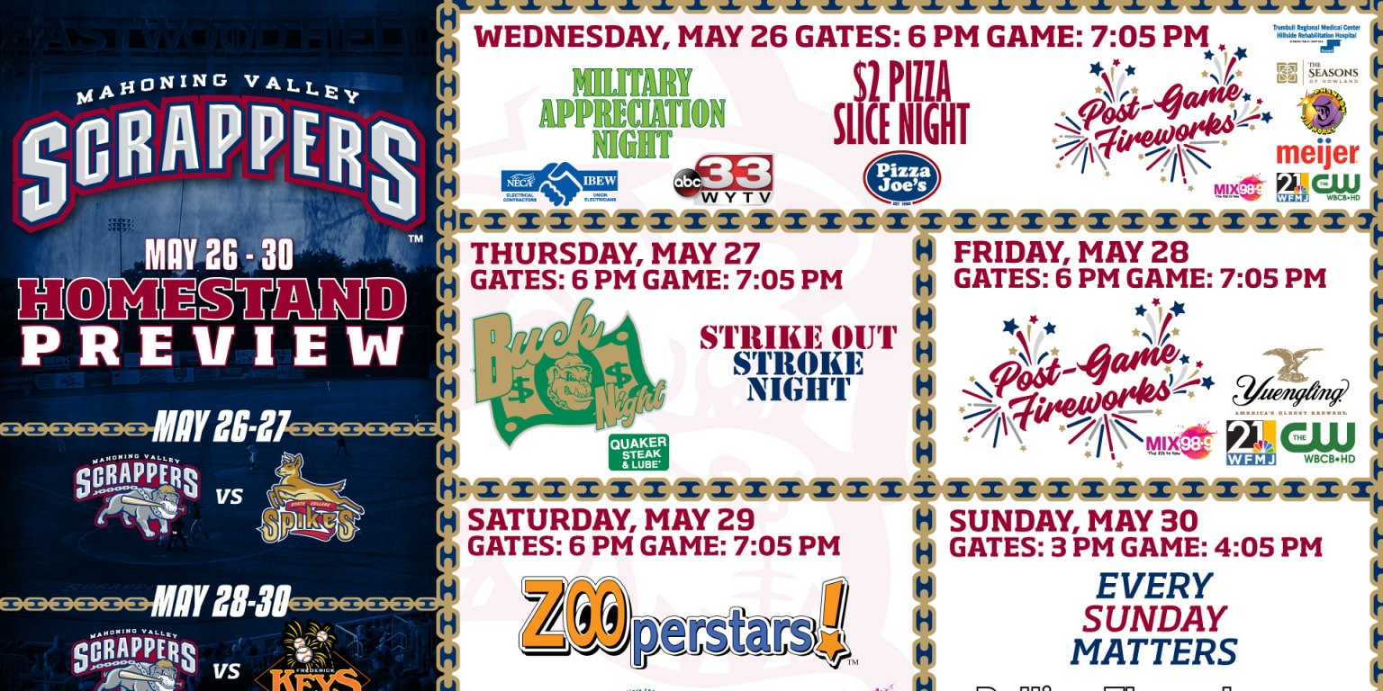 Scrappers Opening Homestand Preview May 26-30 | MiLB.com