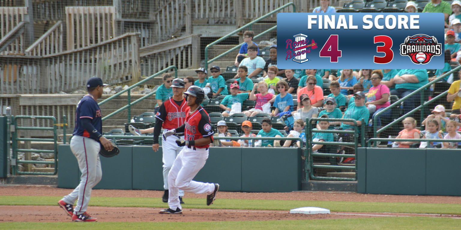 Crawdads Lose Close Game to Rome 4-3 | MiLB.com