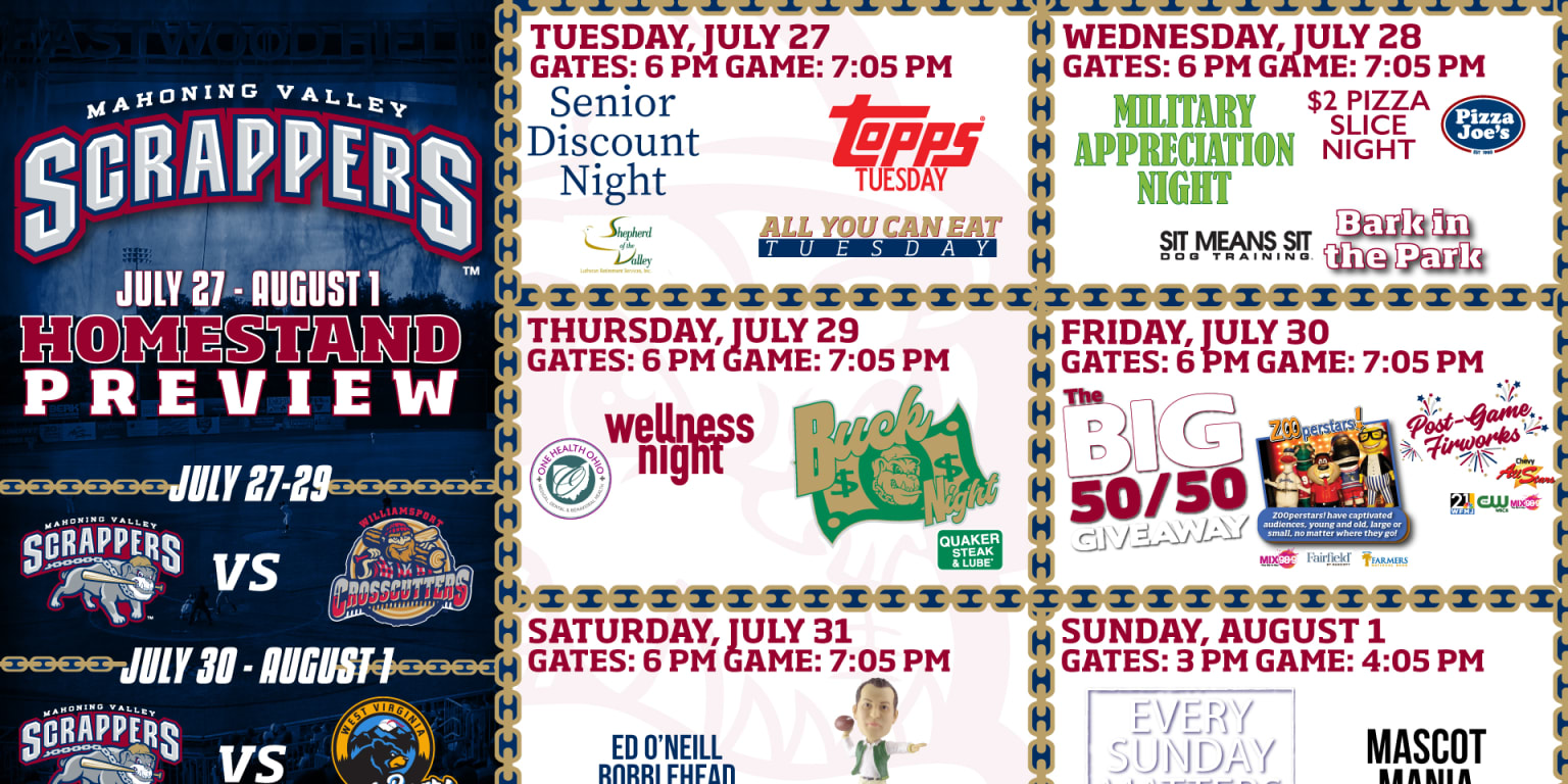 The Scrappers Return for an action packed homestand July 27-Aug 1 at ...