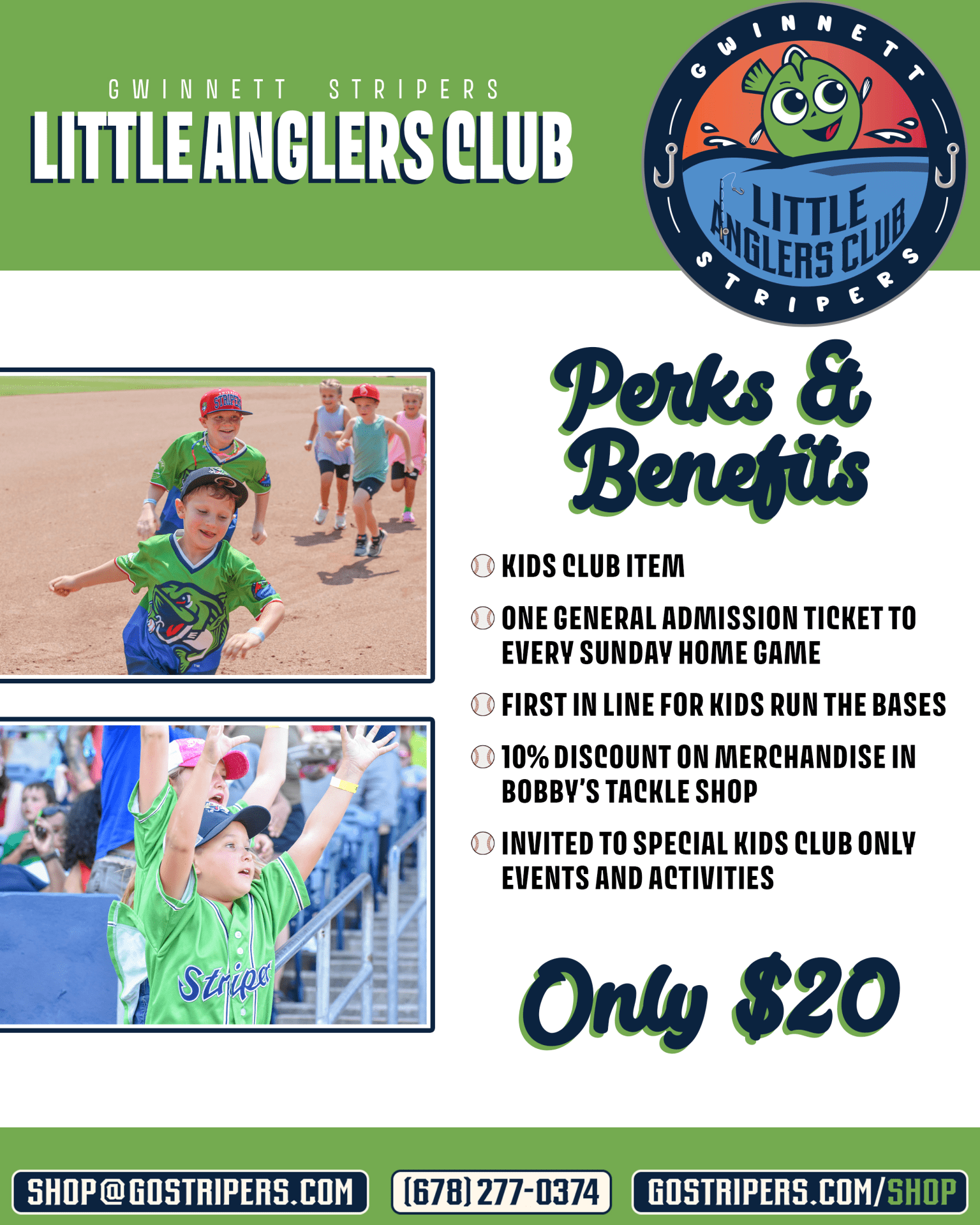 Gwinnett Stripers Little Anglers Kids Club | Stripers