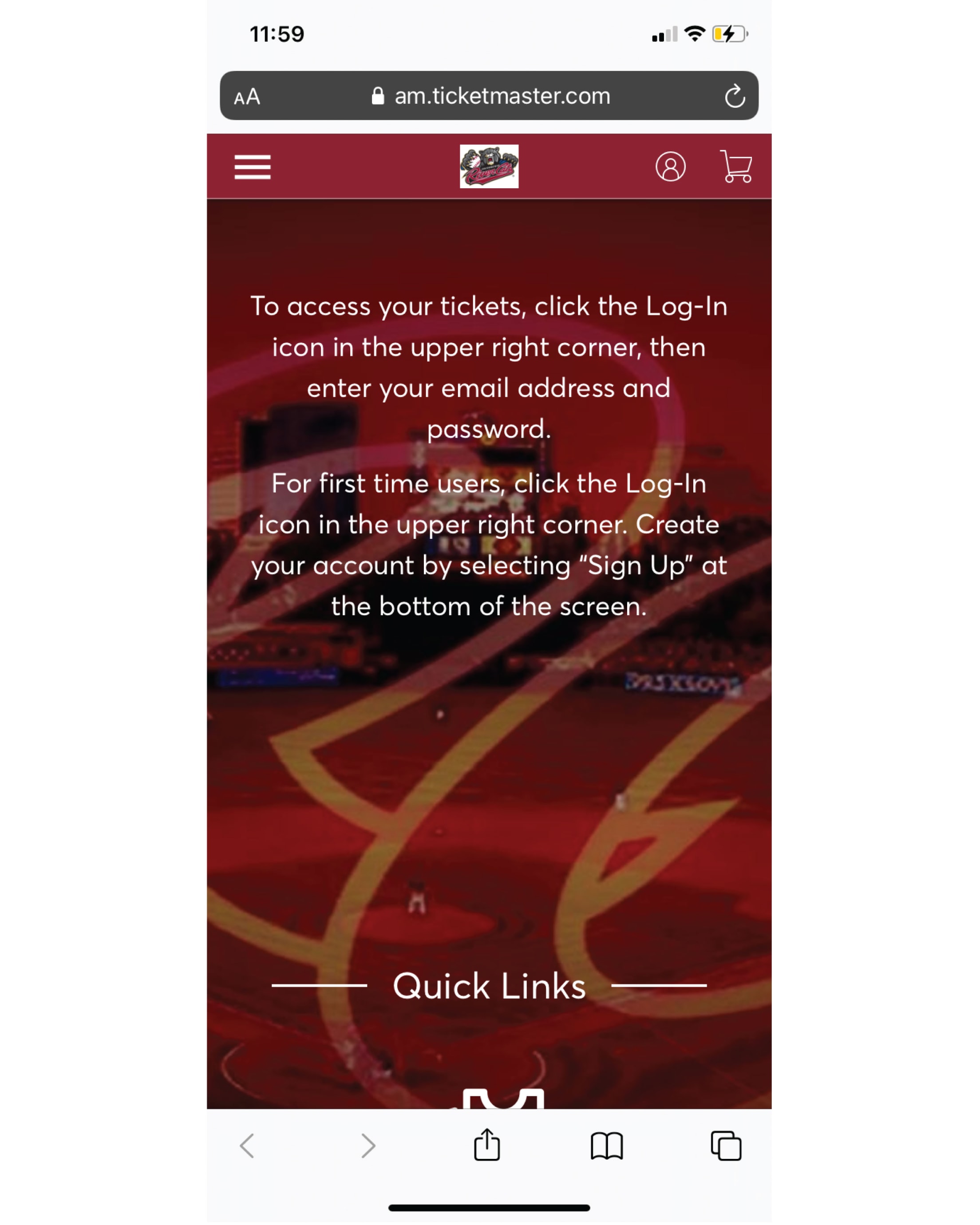 Mobile Ticketing Guidebook | River Cats