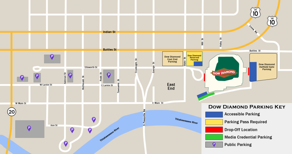 Dow Diamond Parking | Loons