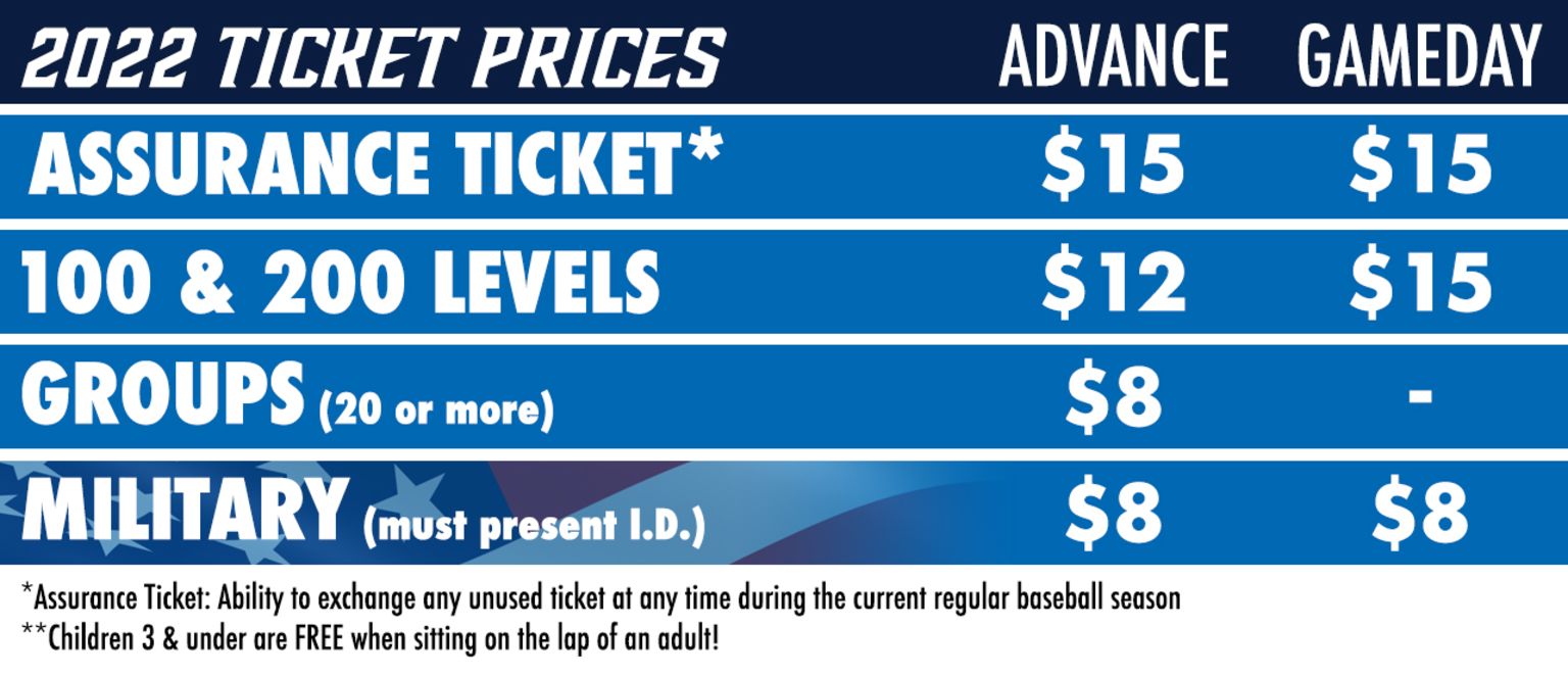 Seating Map & Pricing | Trenton Thunder