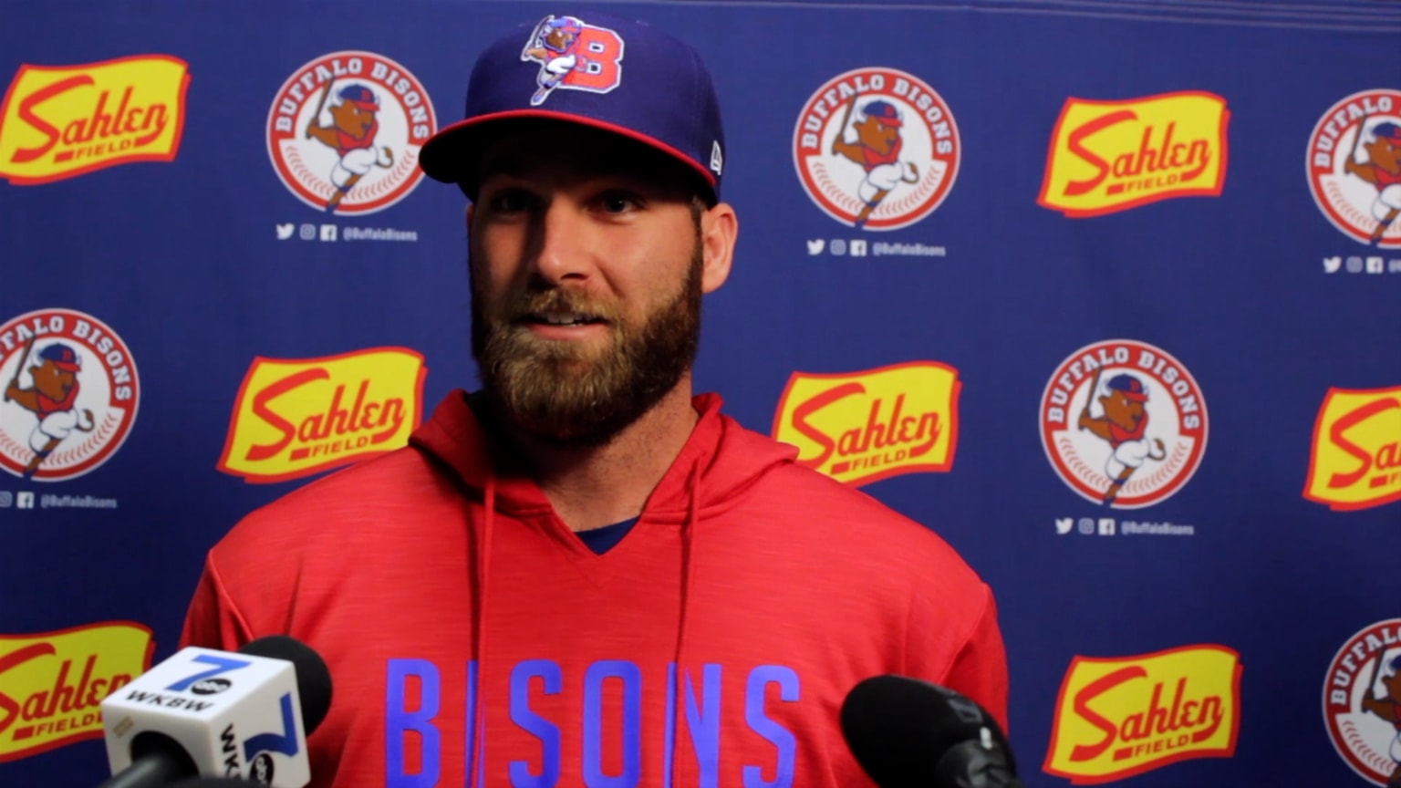 Nick Allgeyer media day | 04/05/2022 | Bisons