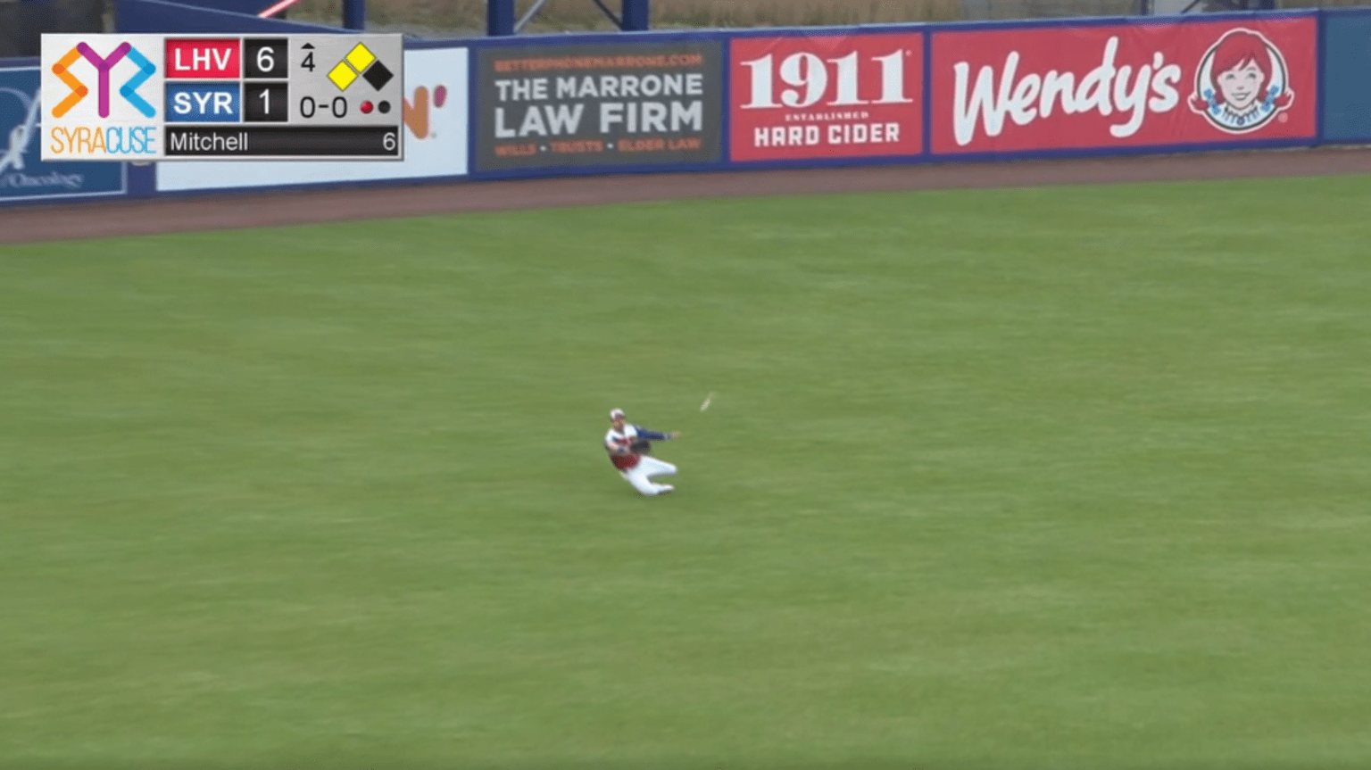 Brodey makes sliding catch | 05/06/2022 | MiLB.com