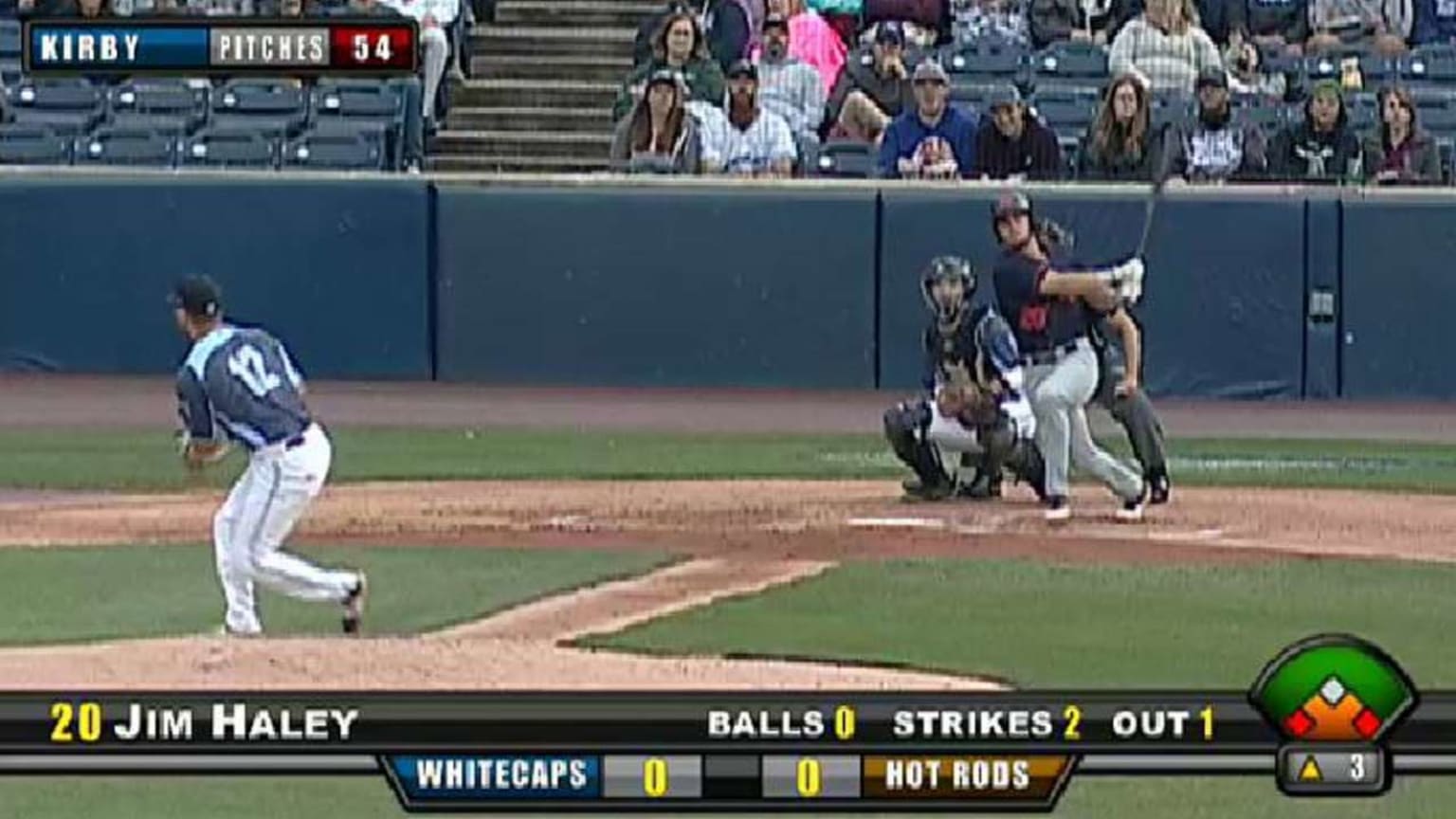 Haley triples home two | 09/09/2018 | MiLB.com