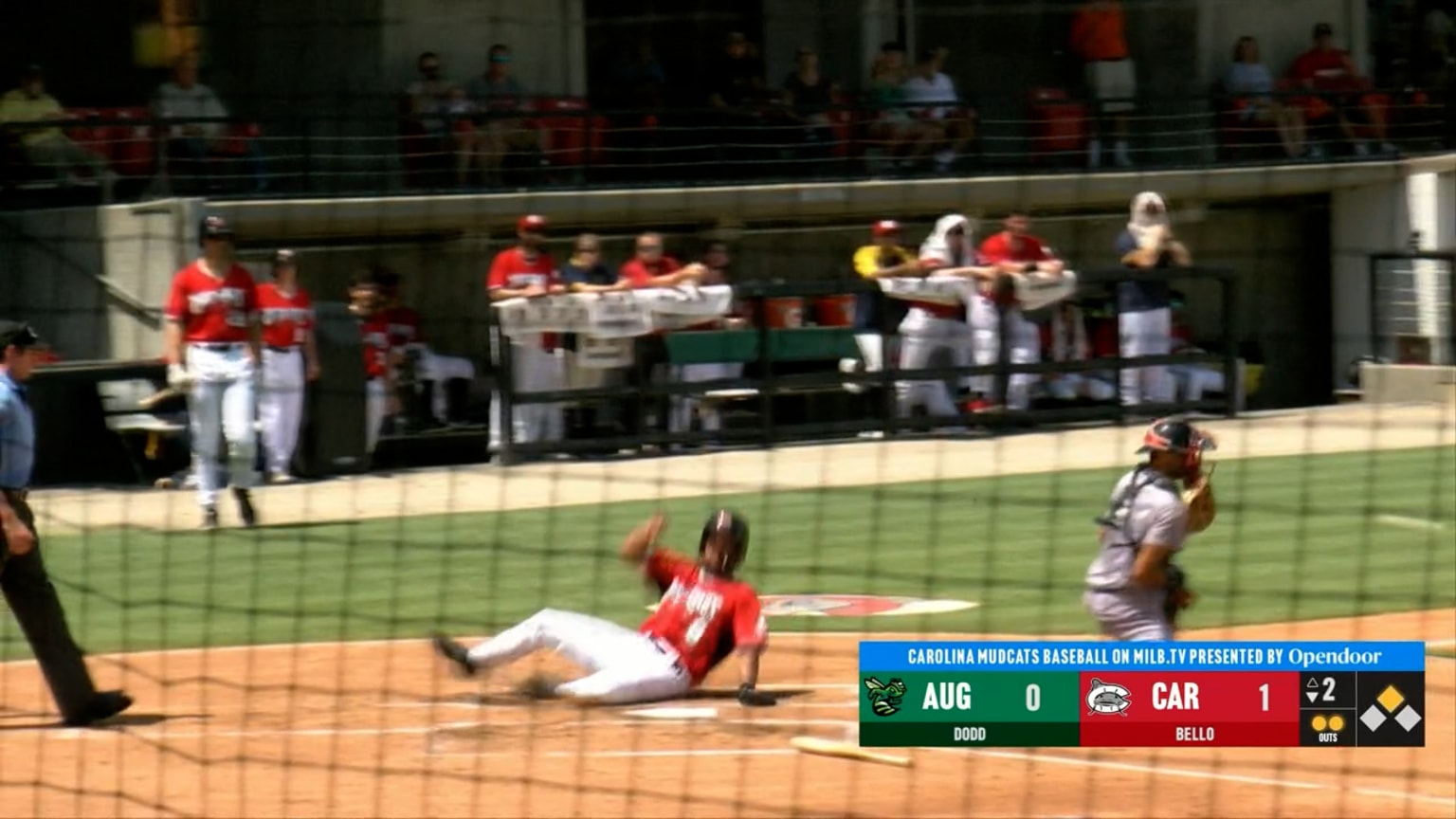 Micah Bello RBI 2B | 08/22/2021 | MiLB.com