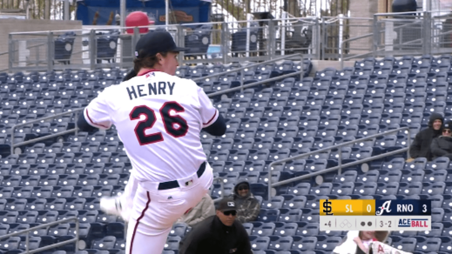 Henry fans seven in hitless start | 04/19/2022 | Aces