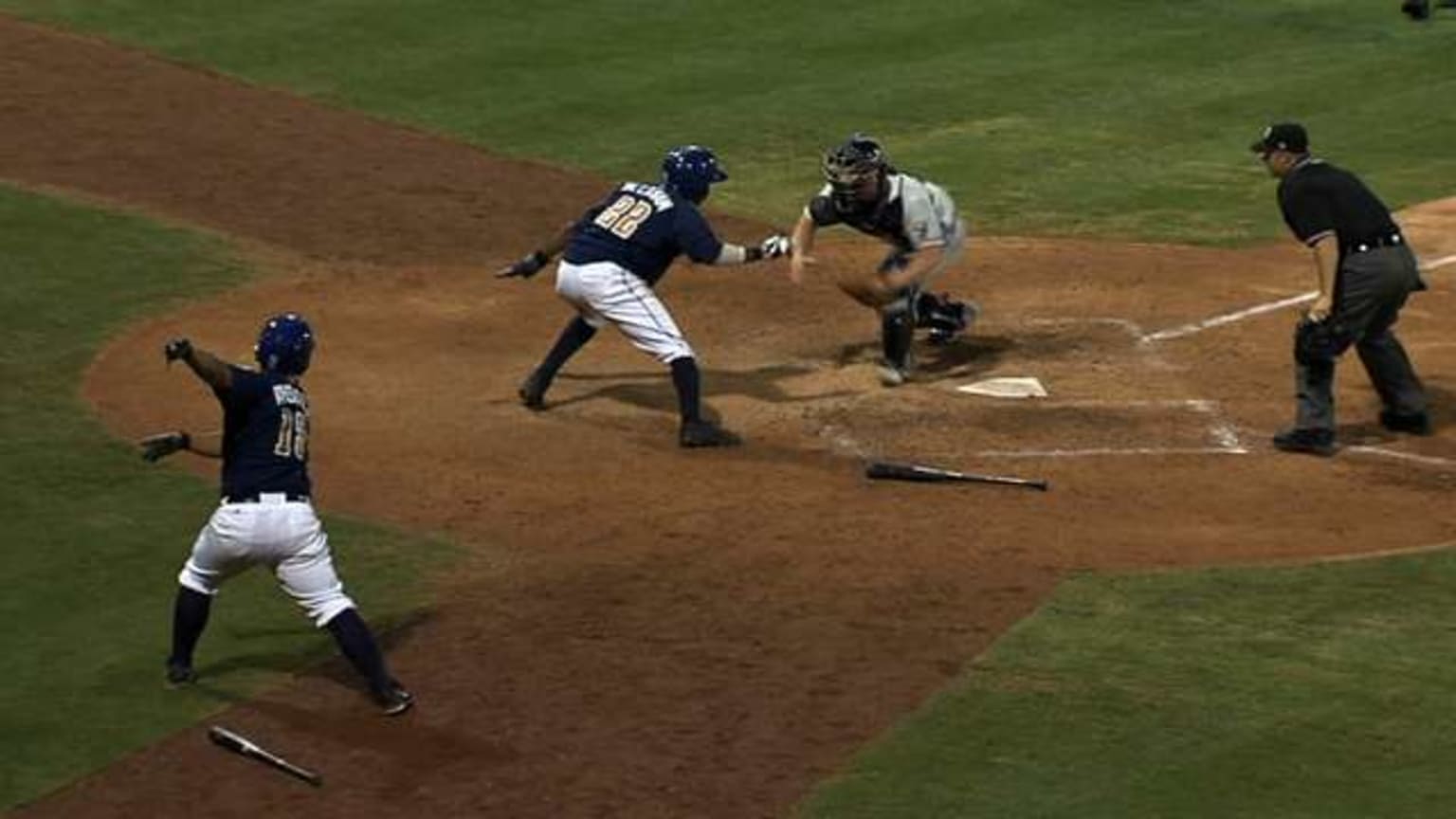 Tim Beckham Jukes Catcher | 05/31/2013 | MiLB.com