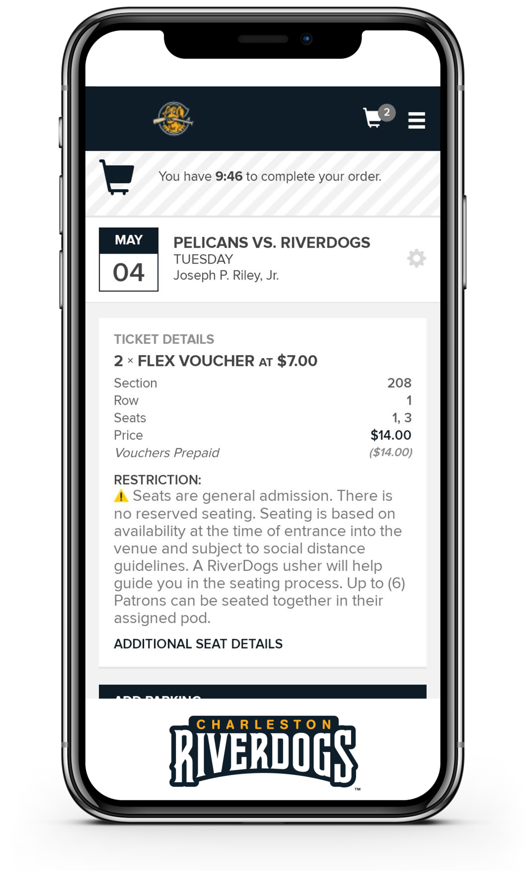 Digital Ticket Guide | RiverDogs