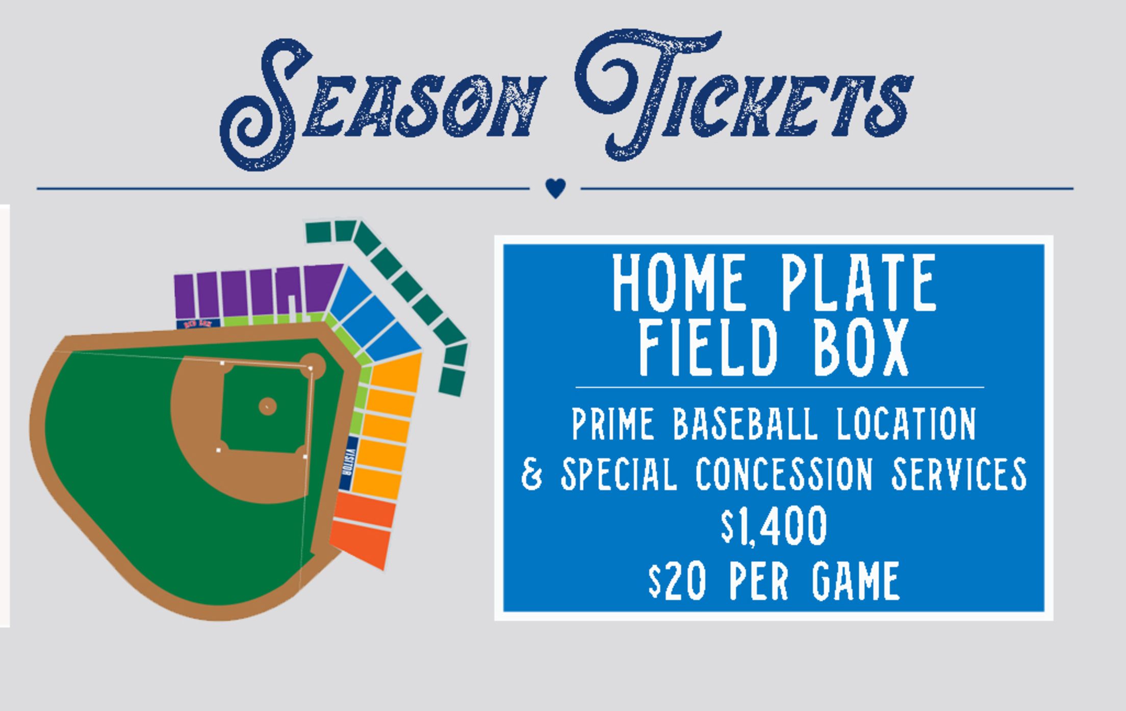 Home Plate Field Box Season Tickets | Red Sox
