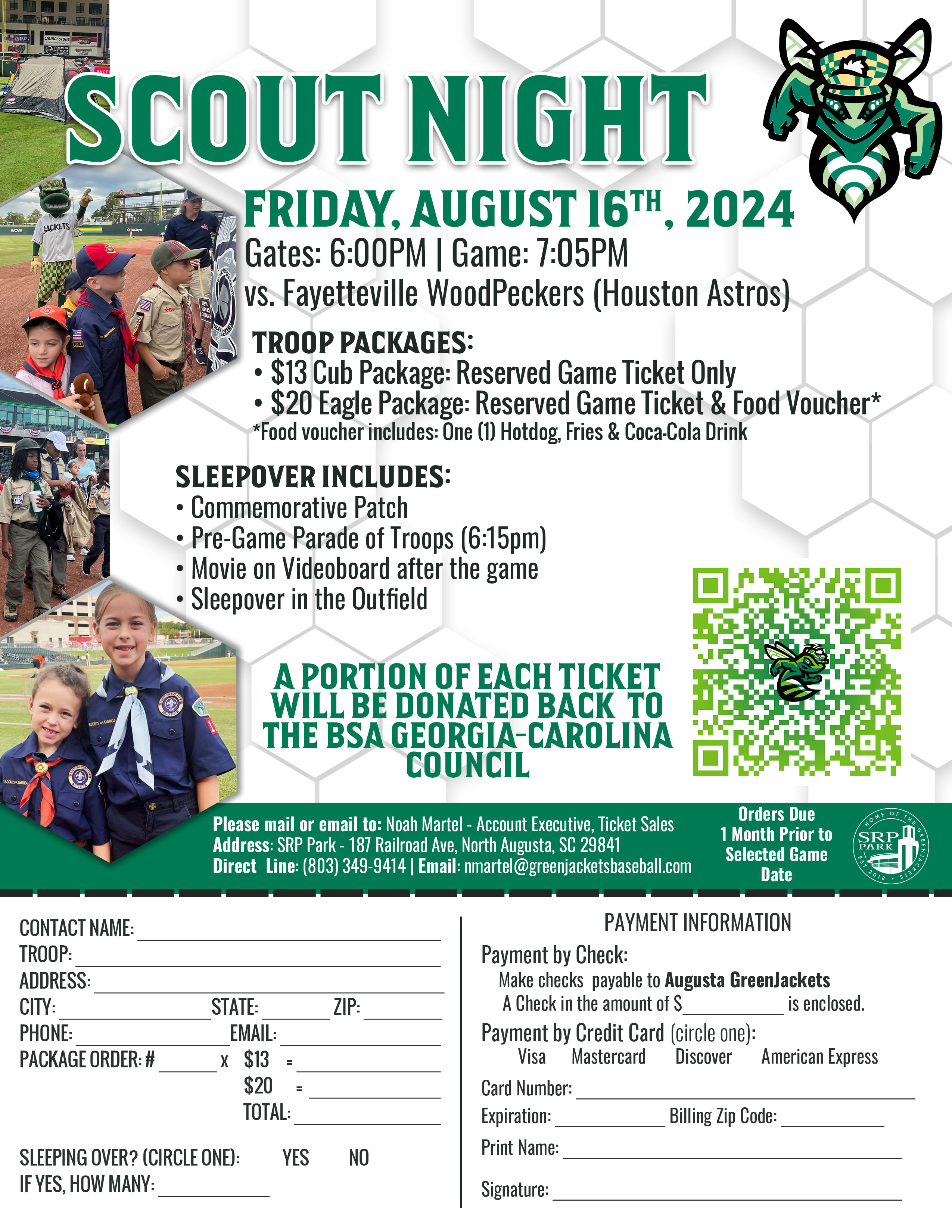 GreenJackets Scout Nights | GreenJackets