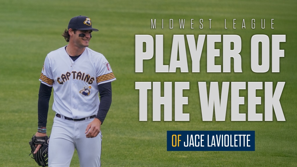 Captains’ Jace LaViolette Named Midwest League Player of the Week