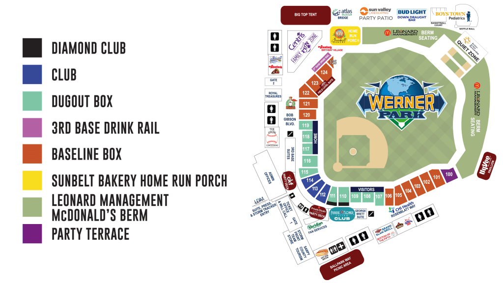 Werner Park Map | Storm Chasers