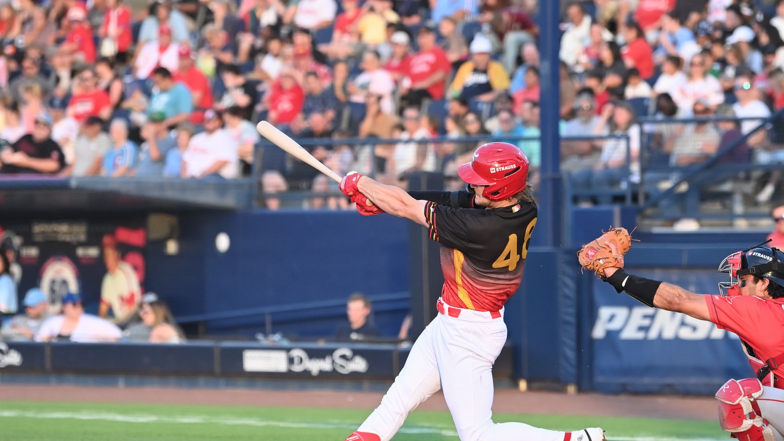 Ricketts Clobbers Two Home Runs On Career Day, Fightins Win 7-5