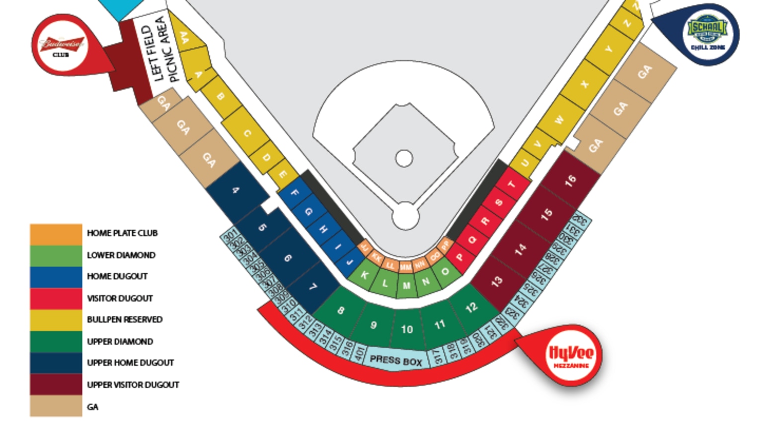 Seating Chart | Cubs