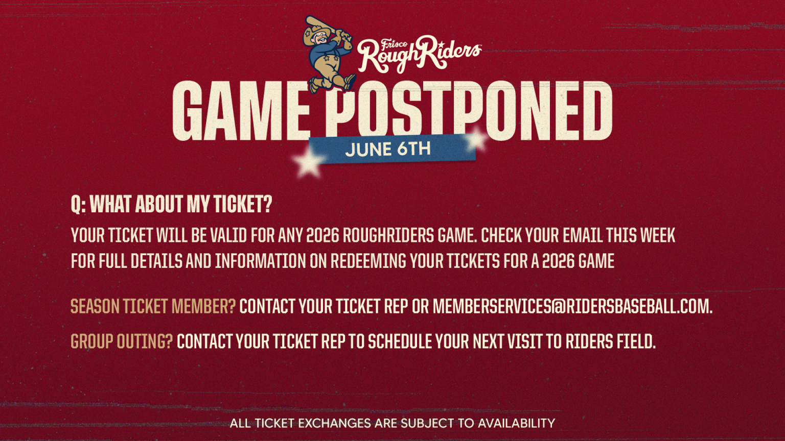 Saturday's game between Frisco and Springfield postponed due to ...