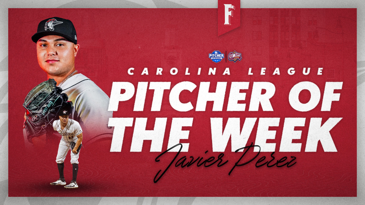 Javier Perez Named Carolina League Pitcher of the Week