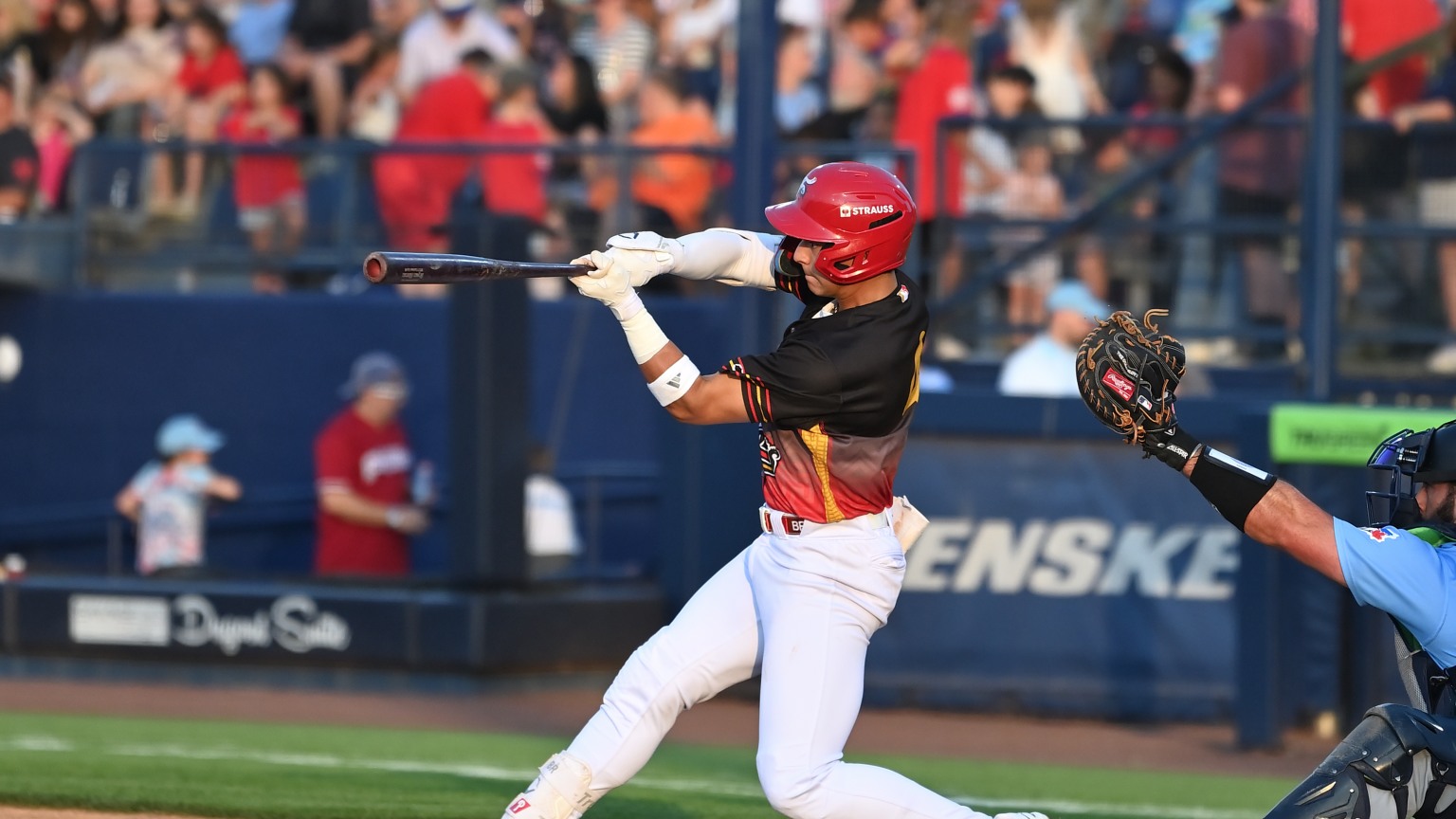 Reading Wins Fifth Straight Game, Clubs Four Homers In 9-6 Triumph
