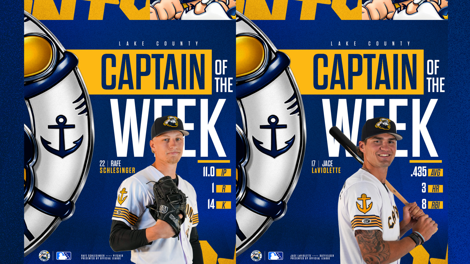 Captains of the Week (5/19-5/24/26): Rafe Schlesinger & Jace LaViolette
