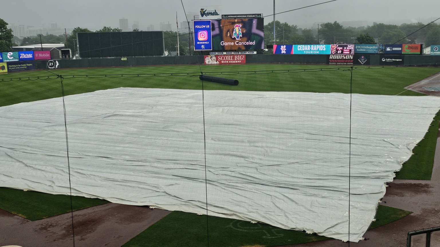Sunday Rainout in Cedar Rapids 06 07 26
