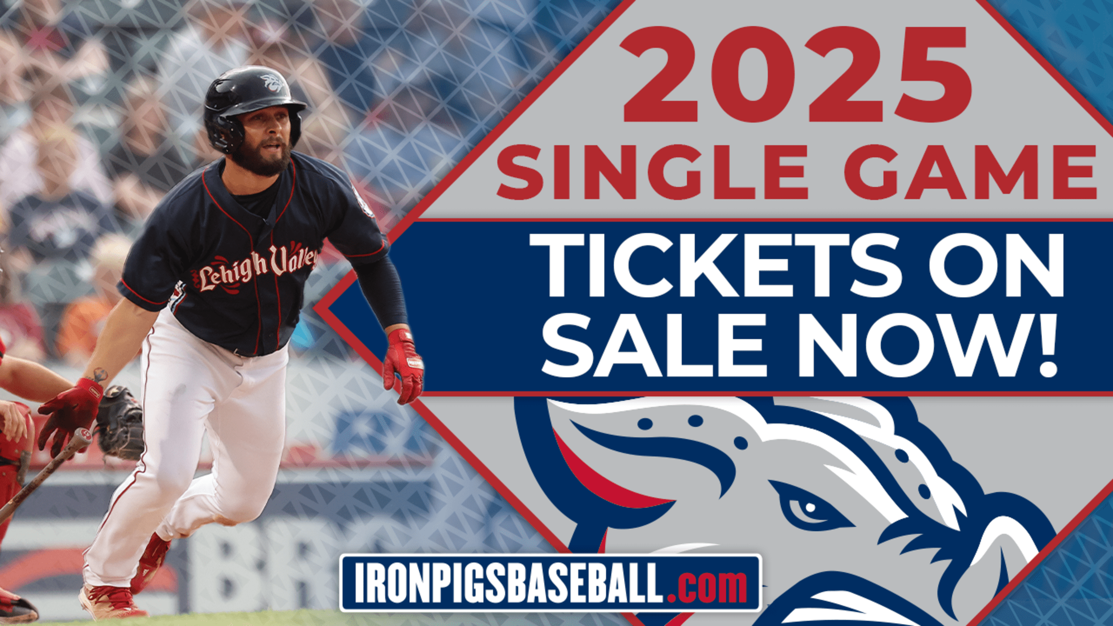 IronPigs 2025 Single Game Tickets On Sale Now! | IronPigs