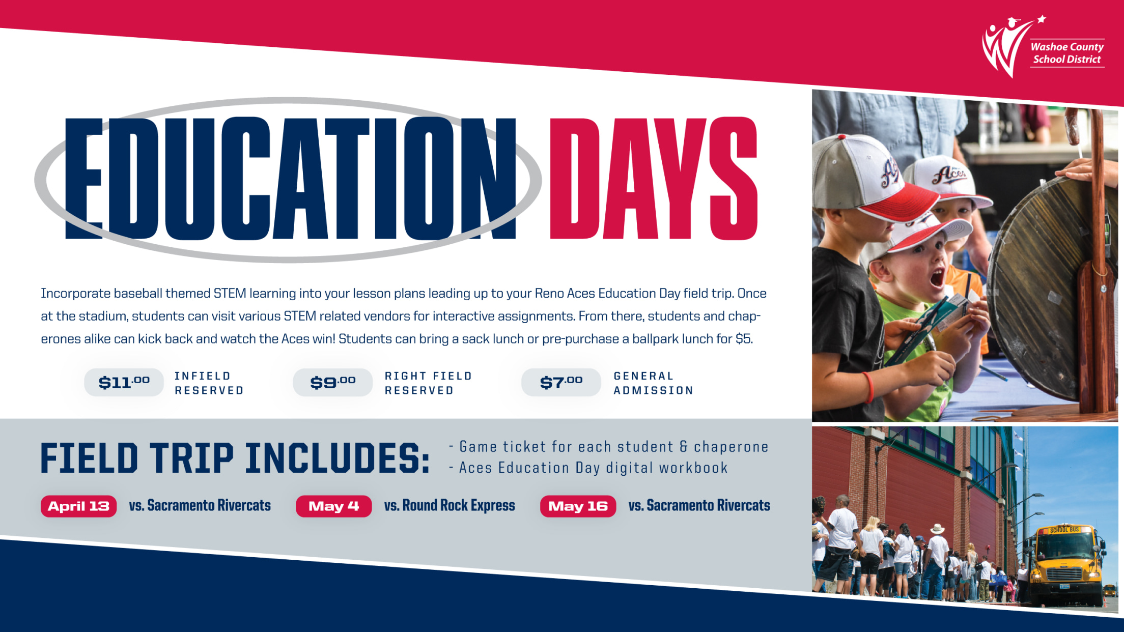 Reno Aces | Education Day Field Trips | Aces