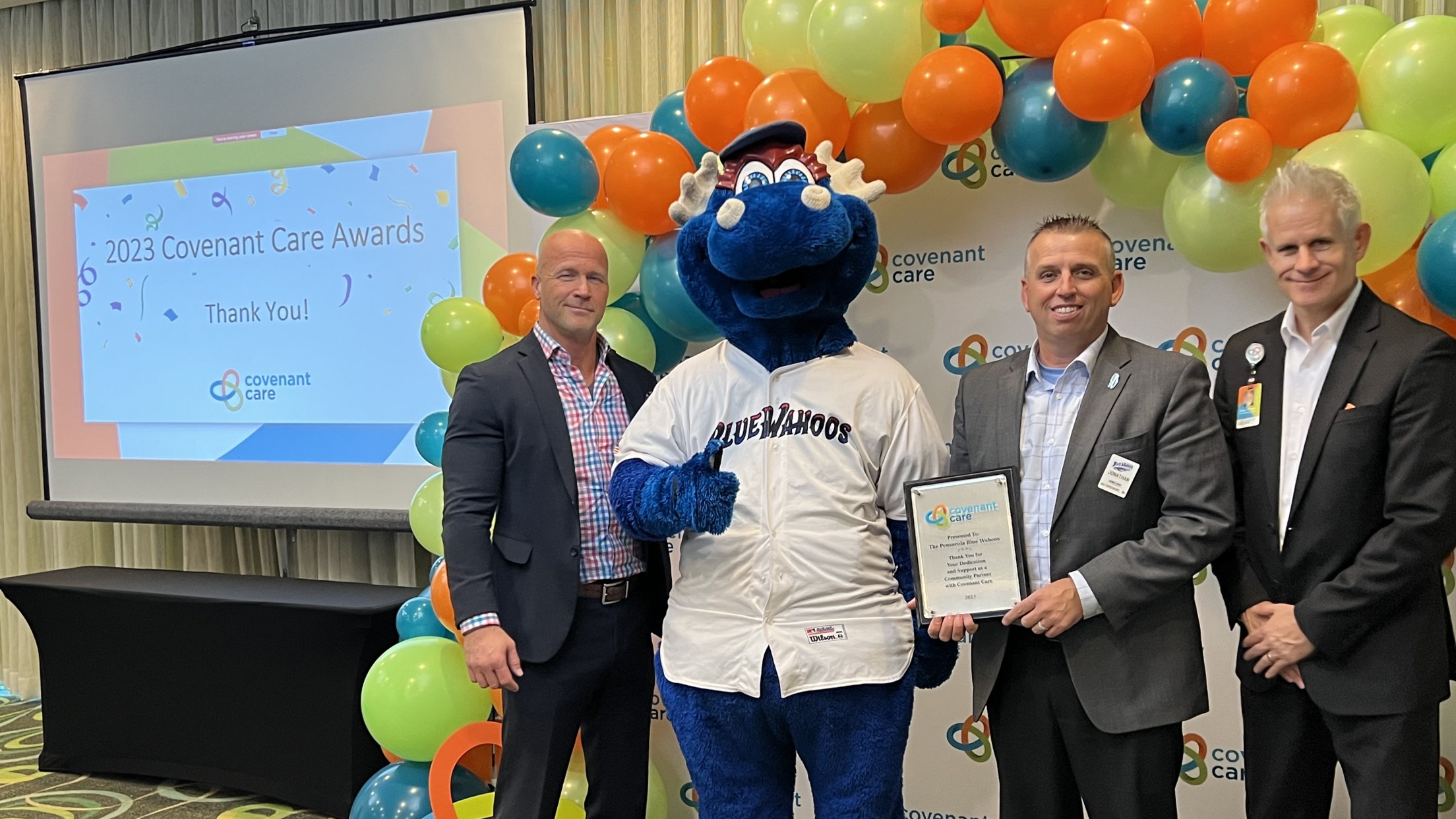 Blue Wahoos Covenant Care Award | Blue Wahoos