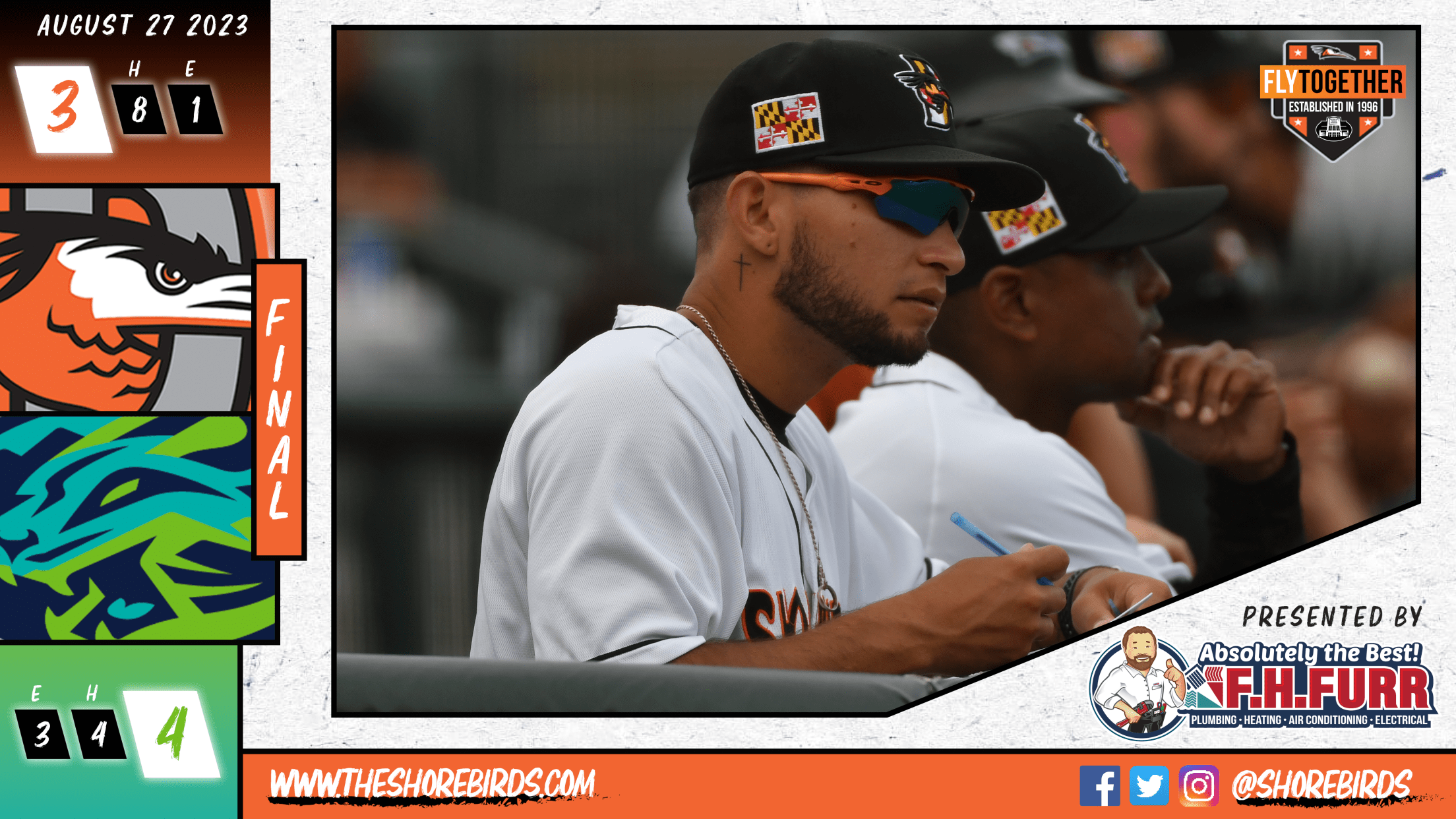 Shorebirds Fall Short to Hillcats in Series Finale | MiLB.com