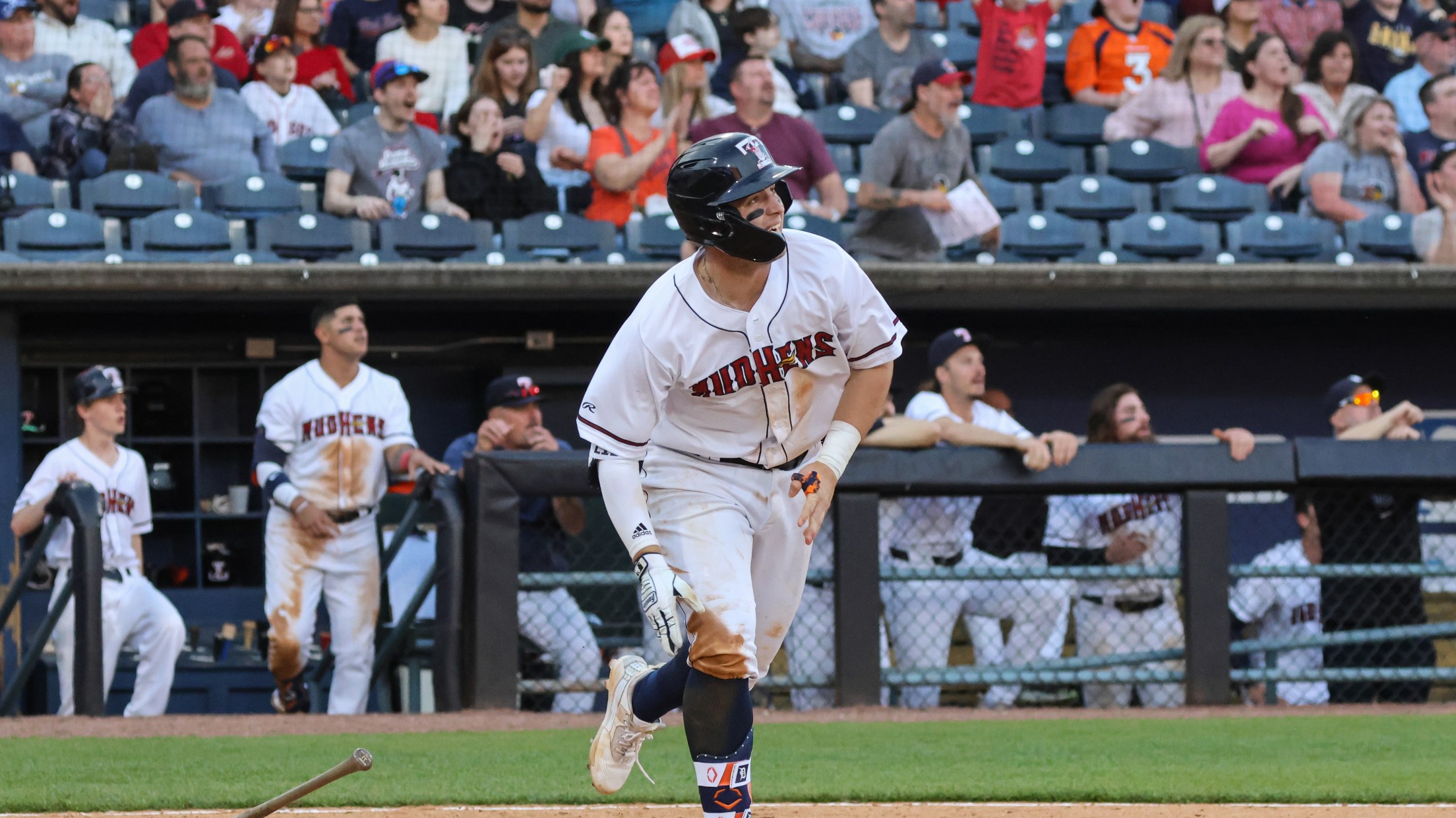 Mud Hens celebrate win against Omaha Storm Chasers | MiLB.com