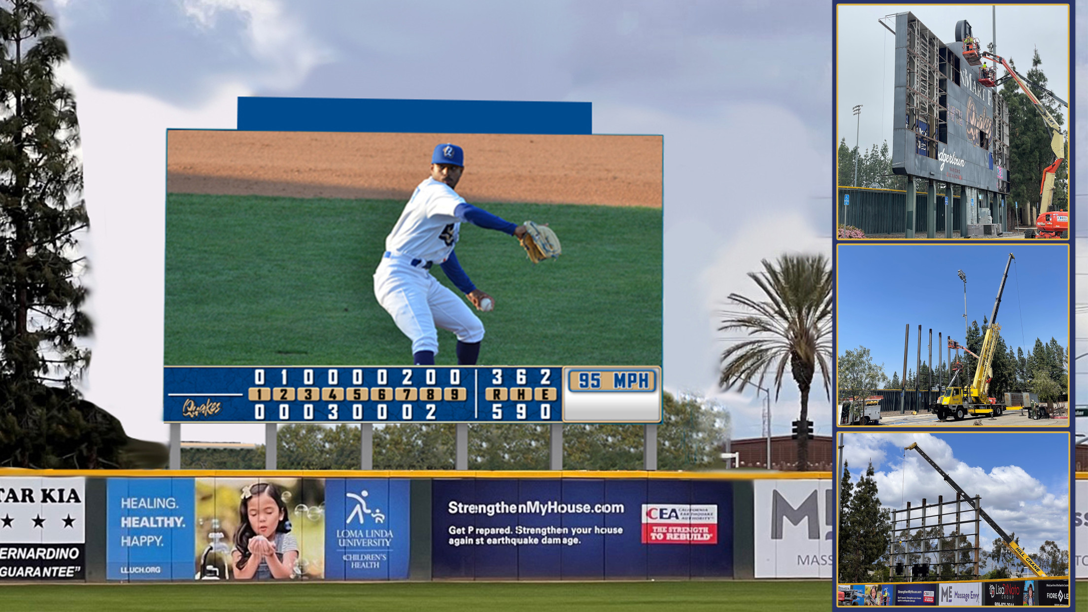 Quakes and City of Rancho Cucamonga Announce New Ballpark Videoboard ...